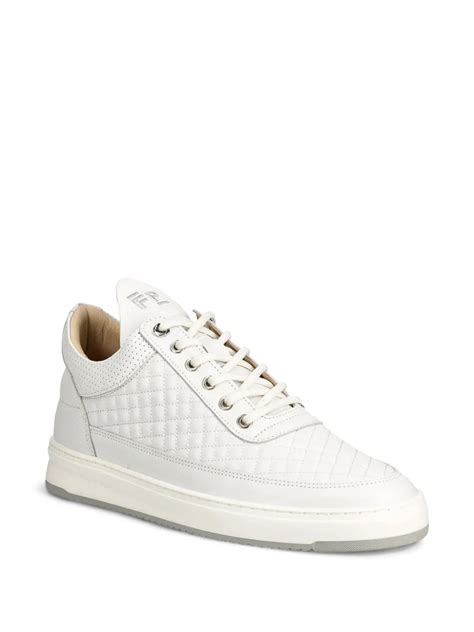 Filling Pieces Leather Sneakers White Farfetch