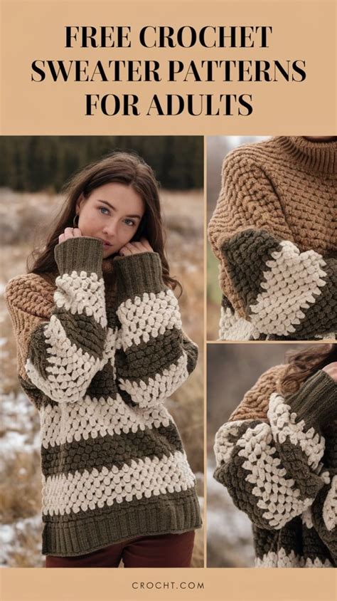 Free Crochet Sweater Patterns For Adults Cozy And Stylish Crochet