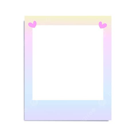 다채로운 폴라로이드 프레임 그림 폴라로이드 화려한 사랑 Png 일러스트 및 Psd 이미지 무료 다운로드 Pngtree