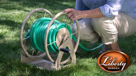 Liberty Garden No 708 Wall Mount Steel Decorative Hose Reel Shelly