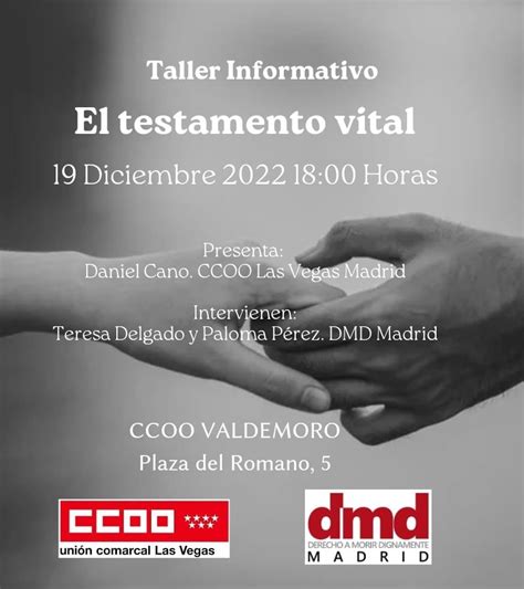 Taller Informativo El Testamento Vital Documento De Instrucciones