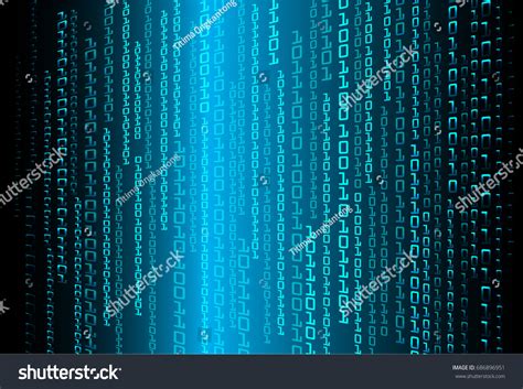 Blue Binary Code Background Stock Vector Royalty Free 686896951 Shutterstock