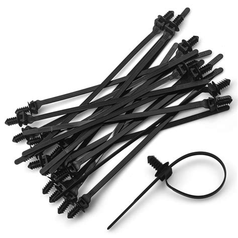 Lolole 30pcs Push Mount Cable Zip Tie 83 X 02 Inch Self