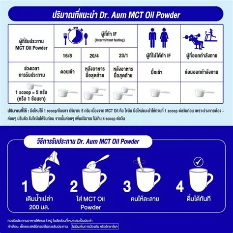 Dr Aum C8 Mct Oil Powder 200g สูตรไม่มีน้ำตาล แบบกระปุก