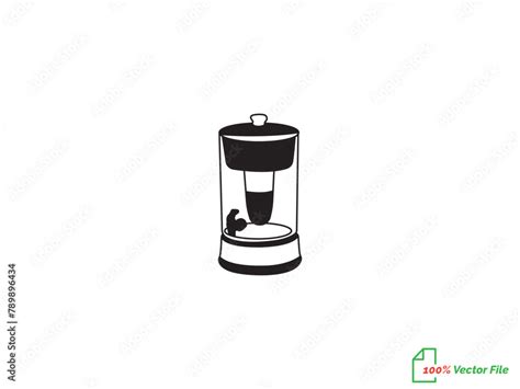 Water Filter Vector Line Art Water Filter Element Layers Vector Water