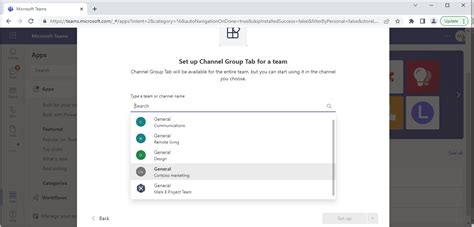 Channel And Group Tabs In ASP NET Core With MVC Code Samples