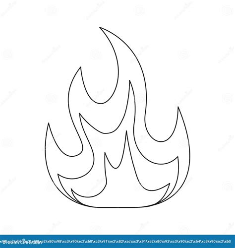 Fire Flames Outline