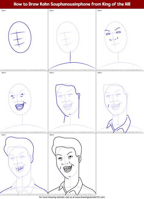How To Draw Kahn Souphanousinphone From King Of The Hill King Of The