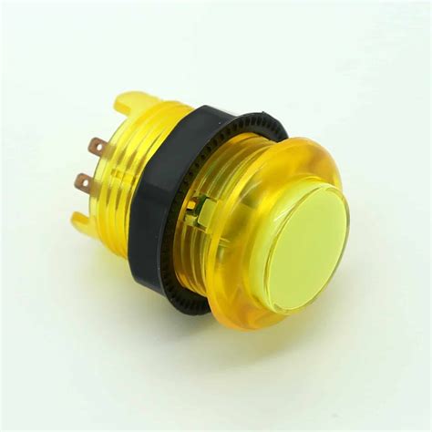 Yellow Arcade Button Led Backlit 24mm Start Select The Geek Pub