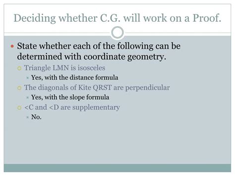 PPT Proofs Using Coordinate Geometry PowerPoint Presentation Free Download ID 5745131