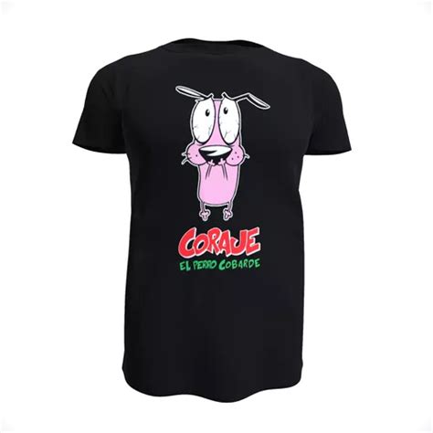 Polera Diseño Series Vintage Coraje El Perro Cobarde Cuotas Sin Interés