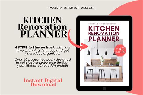 Kitchen Design Planner Kitchen Remodel Planner Kitchen Etsy