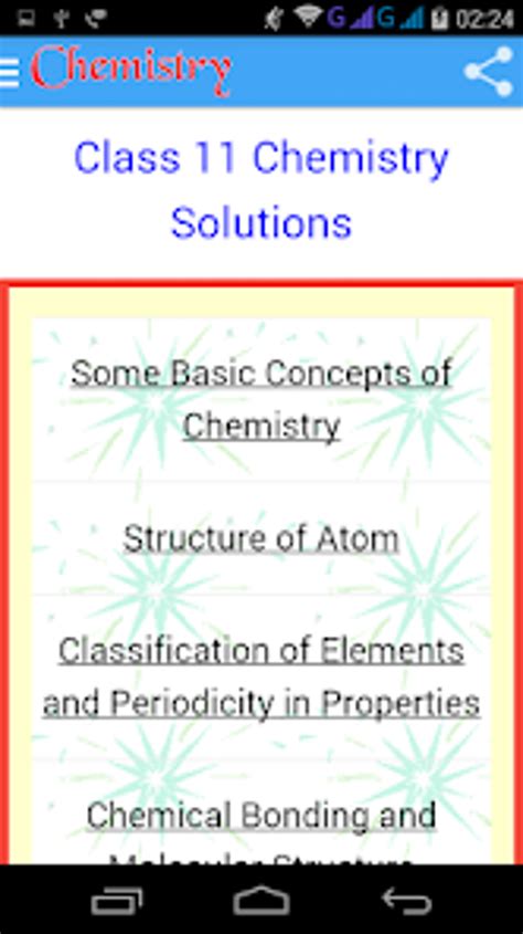 Class 11 Chemistry Solutions For Android Download