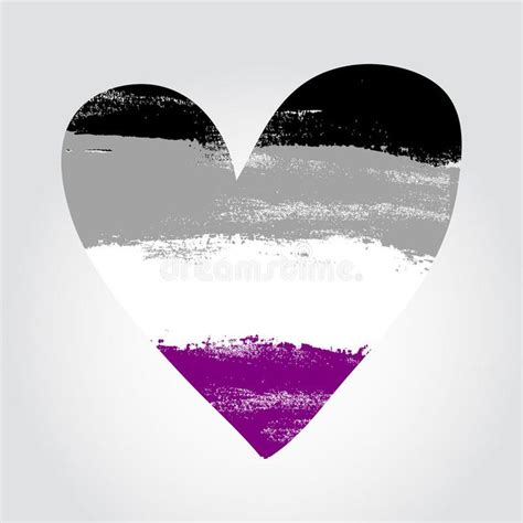 Celebrate Asexual Pride With A Heart Shaped Flag Asexual Flag Symbol