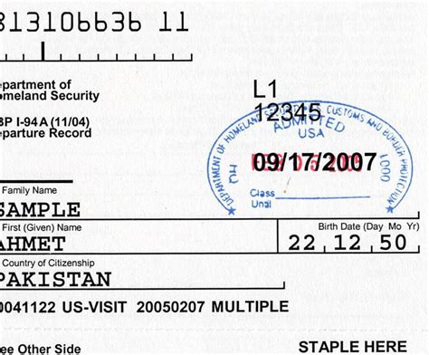 El Formulario I 94 Registro De Viaje Para Inmigrantes En Estados