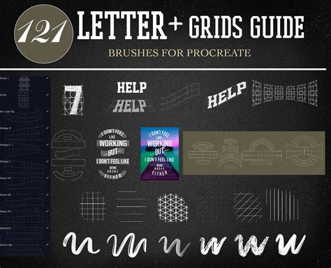 Procreate Lettering Grids Builder Lettering Grid Brushes For