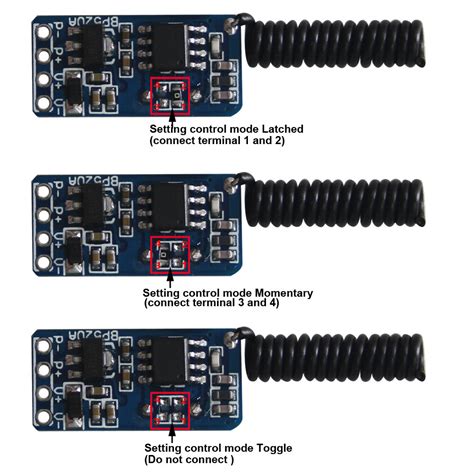 Mini 4~12v Input Output Remote Control Reveiver Transmitter Momentary