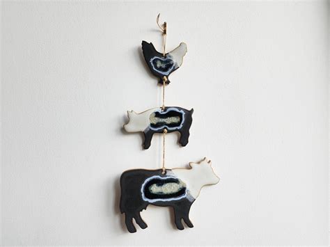 Cow Pig And Chicken Kitchen Ceramic Wall Hanging Makerplace By Michaels