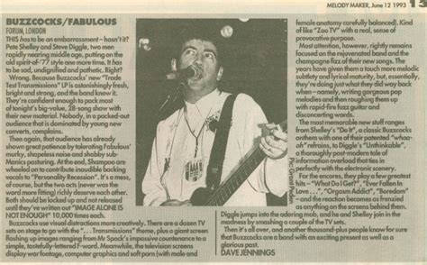 Buzzcocks Press 1993 Manchester Digital Music Archive