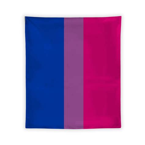 Personalized Bisexual Pride Flag Tapestry With Your Phototextlogo