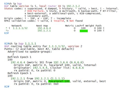 which attribute comes first while selecting best path in bgp local