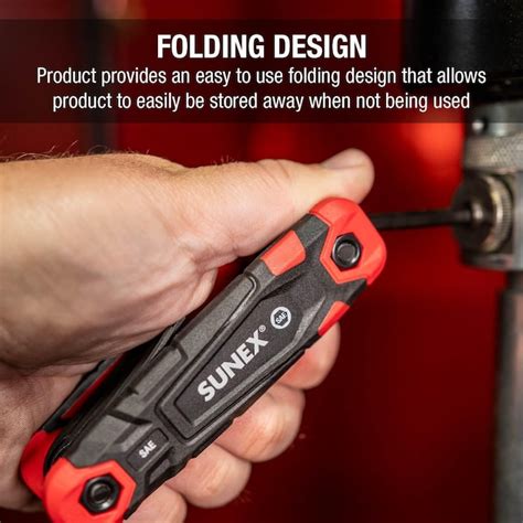 Sunex Tools Assorted Standard Sae And Metric Combination 17 Pieces