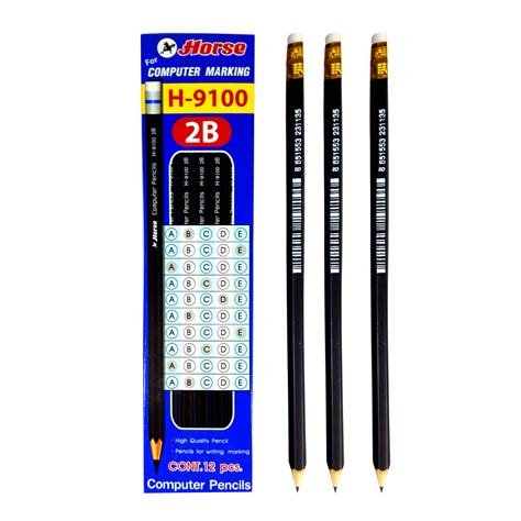 ดินสอดำ 2b ตราม้า H 9100 เคแอล ออฟฟิศ