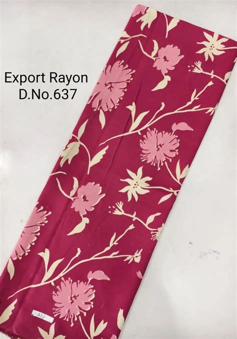 Export Premium 17kg Rayon Bloch Prints Fabrics At ₹ 69meter