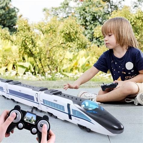 Guo Remote Control Train Rc Car High Speed Railway Large Rc Train