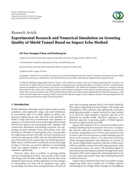 Pdf Experimental Research And Numerical Simulation On Grouting Quality Of Shield Tunnel Based