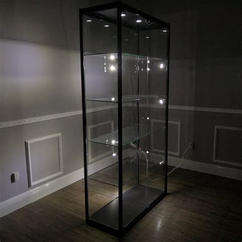 Fixturedisplays 40x165x78 Glass And Aluminum Showcase Display Case With
