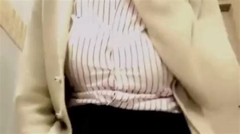 Hot Blonde Milf Plays With Anal Plug In Public Restroom Makes Ass