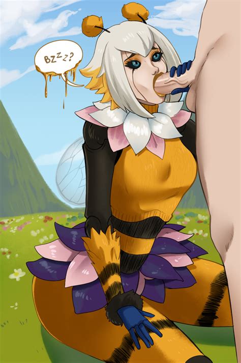 Rule 34 1boy 1girls Bee Bee Girl Bees Series Blowjob Blue Eyes