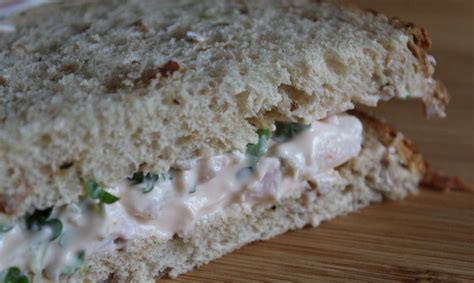 Tesco Prawn Cocktail Sandwich With Marie Rose Sauce All Sandwiches