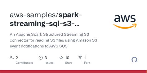 Github Aws Samplesspark Streaming Sql S3 Connector An Apache Spark