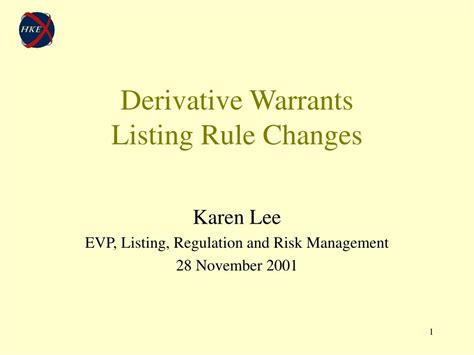 PPT Derivative Warrants Listing Rule Changes PowerPoint Presentation ID 5735996