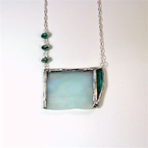 Andria Senini Textiles Wearable Glass Stained Glass Jewelry