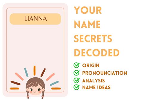 Lianna Girl Name Meaning And Pronunciation