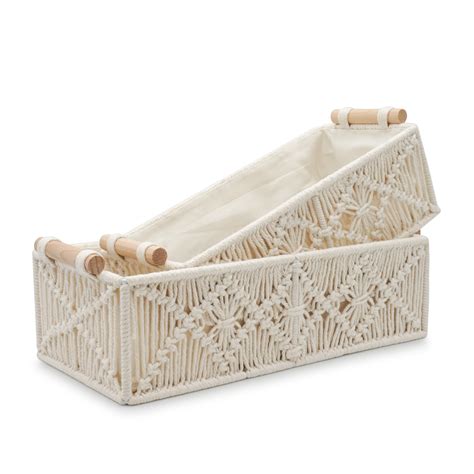 Er Set Aufbewahrungs Korb Hygge Organizer Weiss