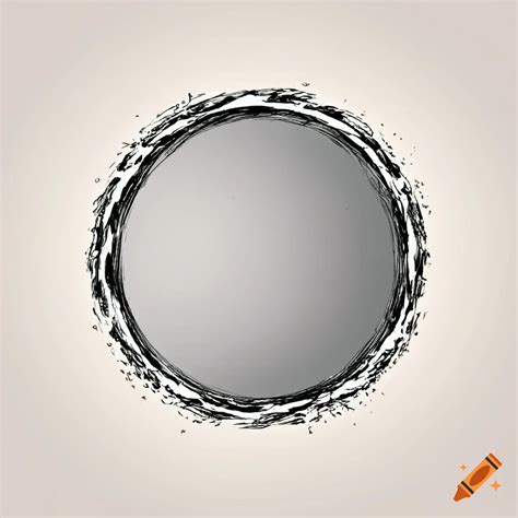 Neat Dashed Line Circle On White Background