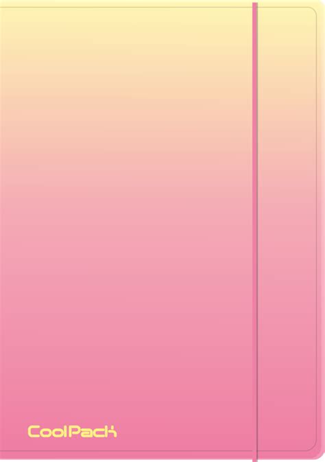 Папка A4 с ластик Gradient Peach Cool School