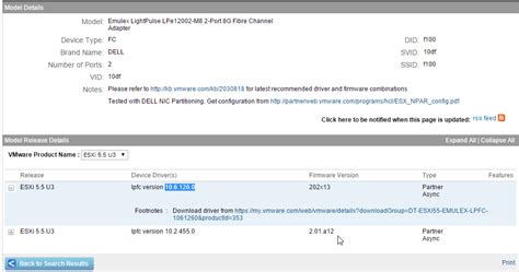 Learning In IT VMware ESXi Host Build Notes Install Image HCL Drivers Firmware Confirming