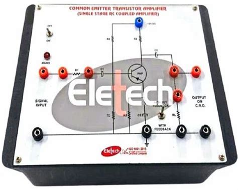 Single Stage Rc Coupled Amplifier Trainer For Laboratory Model Name