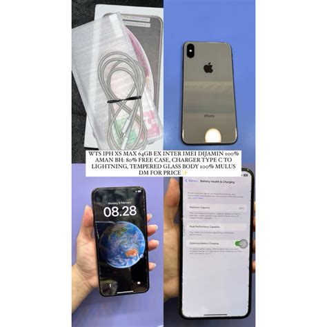 Jual Iphone Xs Max Ex Inter Second Gb Dijamin Imei Aman Mulus Shopee Indonesia