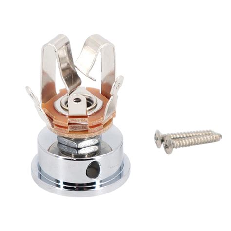 Electric Guitar Jack Plug Socket Mono Input Jack Socket Accessories 1 4