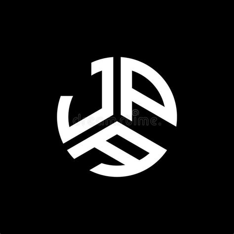 Jpa Letter Logo Design On Black Background Jpa Creative Initials