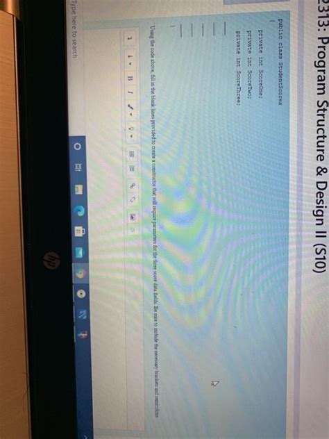 solved 2313 program structure and design ii 510 public