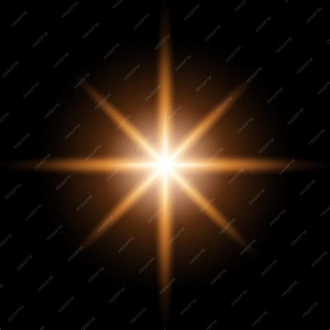 특수 렌즈 플레어 조명 효과 조명 효과 스타 더스트와 마법의 폭발 노란색 에너지 플래시 벡터 라이트 스타 스타 버스트 벡터 일러스트 레이 션 프리미엄 벡터