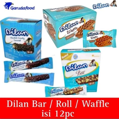 Jual READY Dilan Bar Roll Waffle Per Box Isi 12 Shopee Indonesia