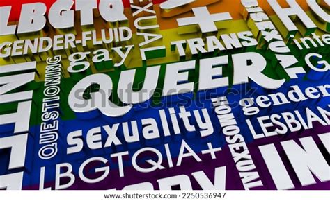 Queer Gay Lesbian Trans Gender Fluid Stock Illustration 2250536947